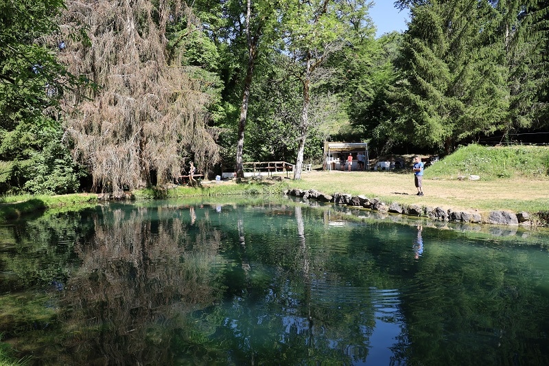 Trout fishing for children near Annecy