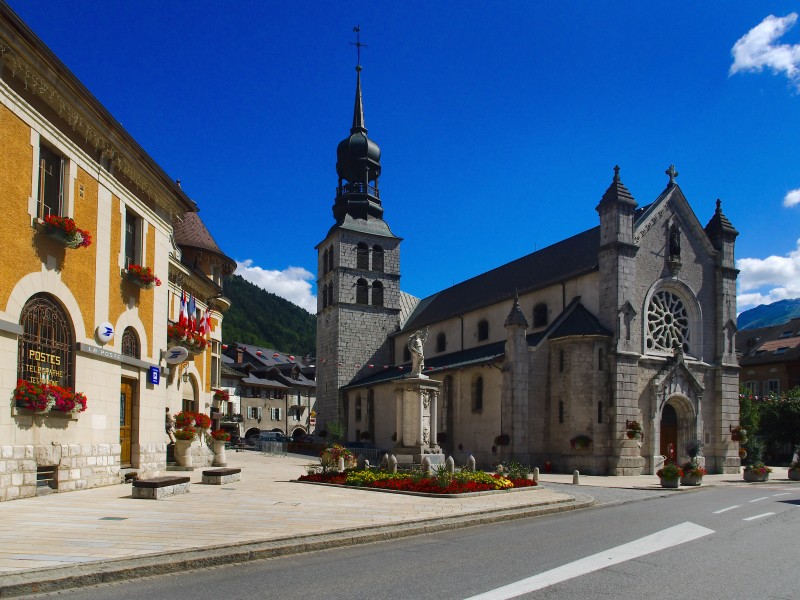 Thônes, Haute-Savoie town in the heart of the Aravis mountains