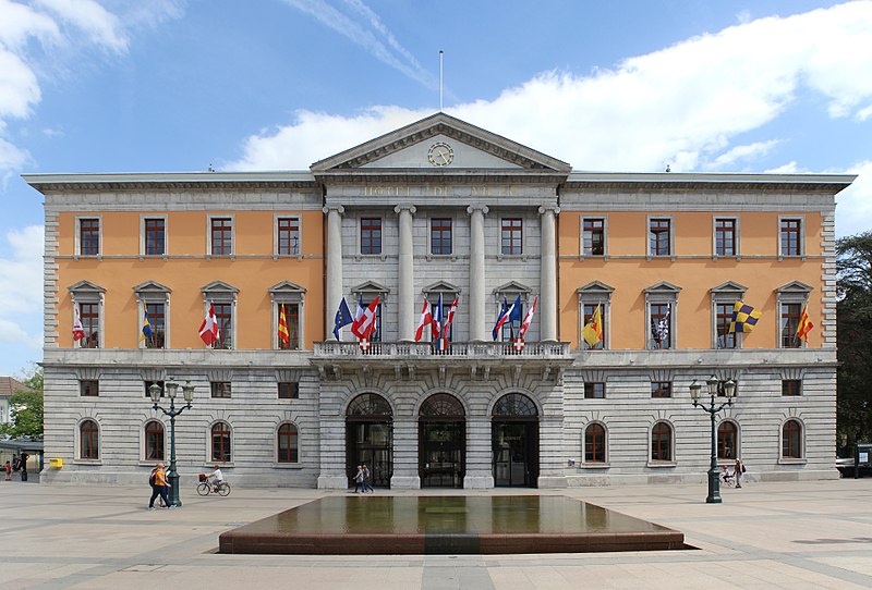 Annecy Town Hall, a neoclassical architecture