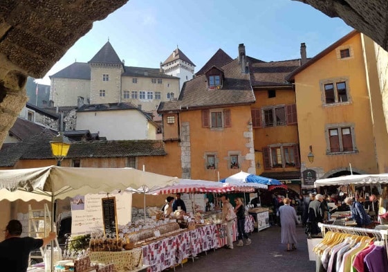 The markets of Annecy