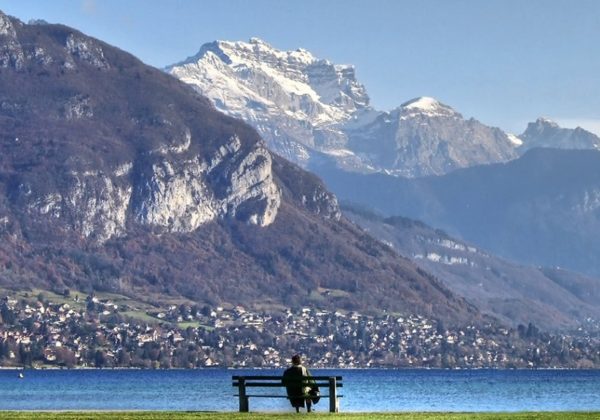 Passi, montagne e ghiacciai vicino ad Annecy in Alta Savoia