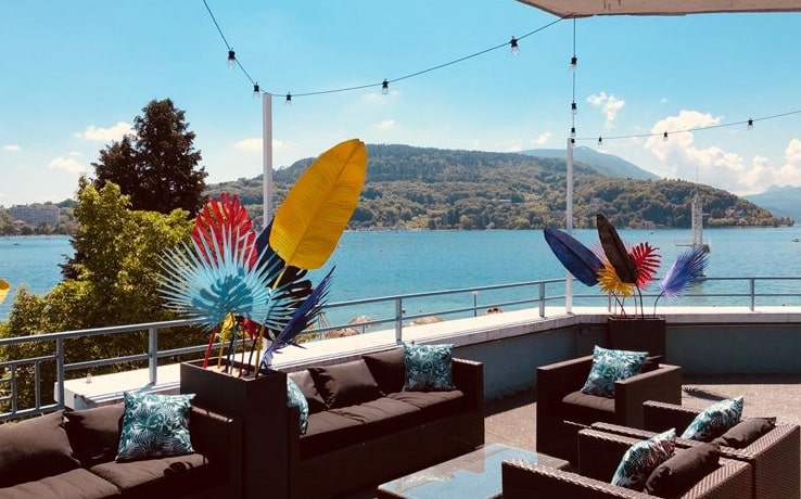 The rooftop: a good idea for a drink in Annecy