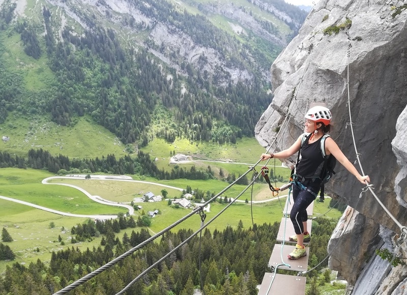 Via ferrata vicino ad Annecy
