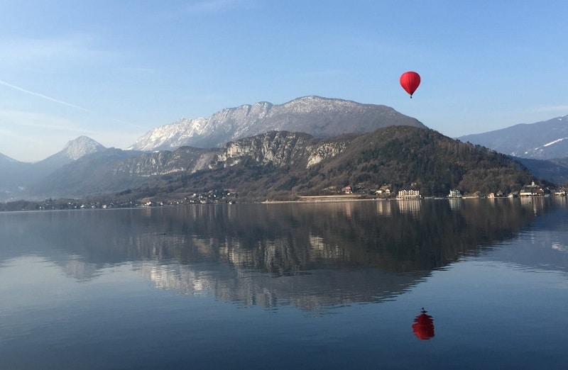 Aerial activities around Annecy: places, activities