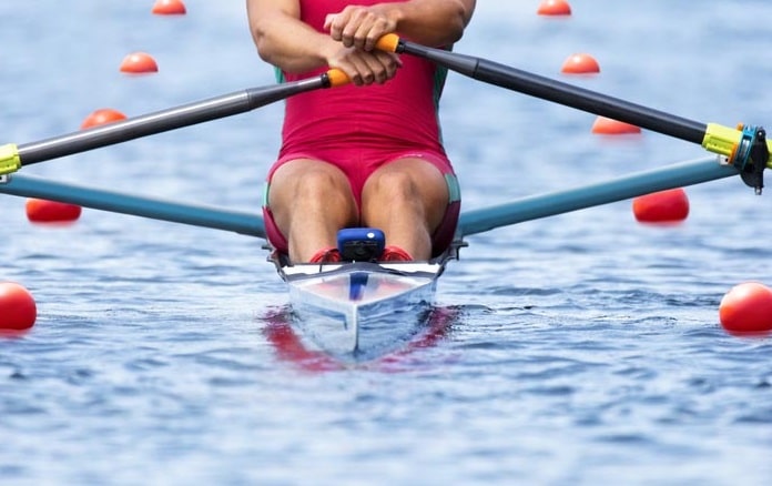 Rudern auf dem See von Annecy