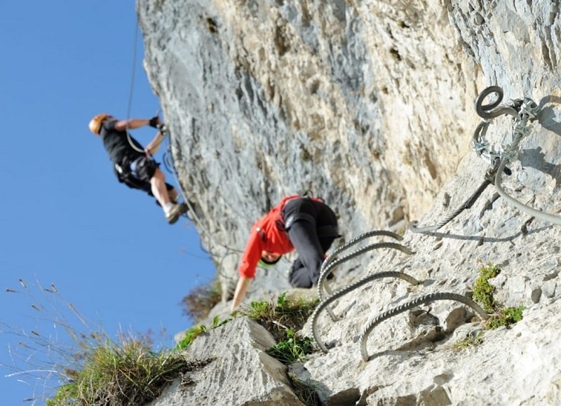 Via ferrata vicino ad Annecy