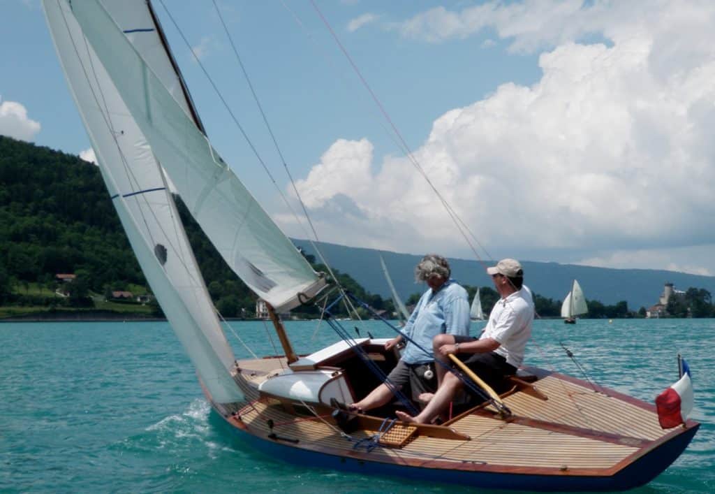 Sailing on Lake Annecy