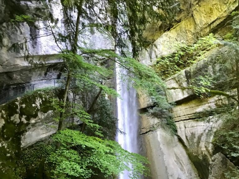 The Forclaz pass above Lake Annecy, in Haute-Savoie