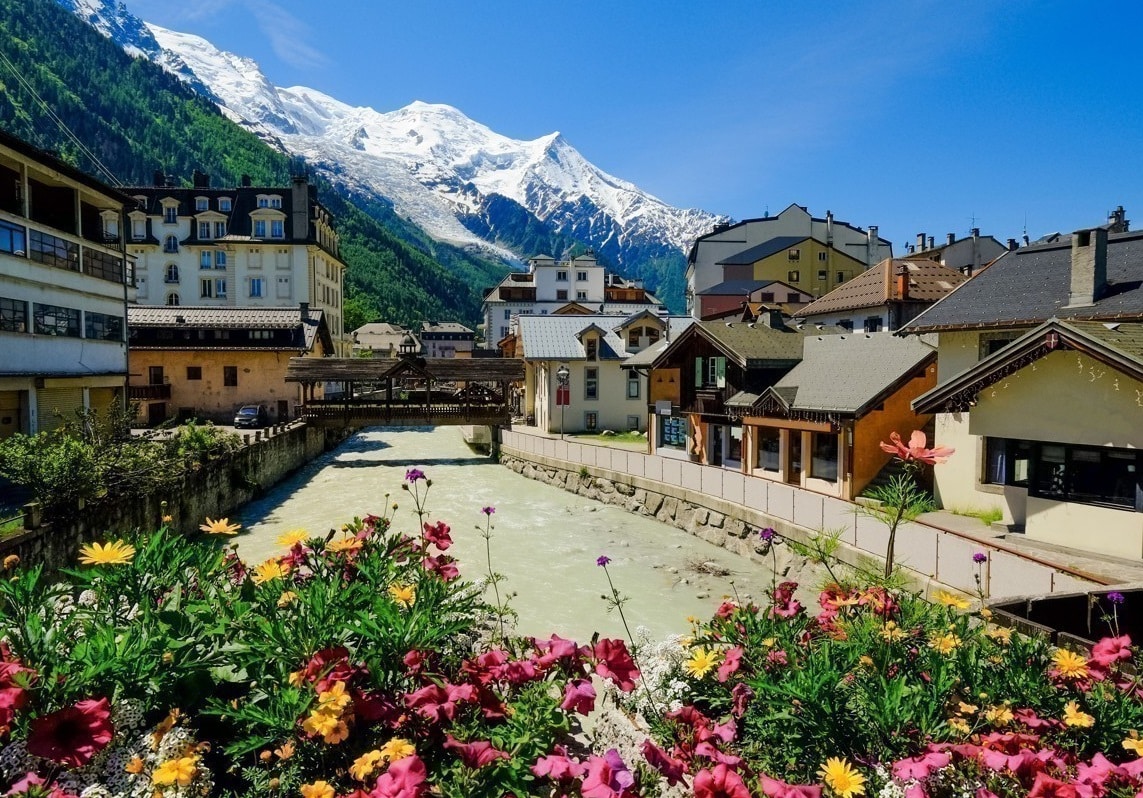 Chamonix Mont-Blanc, ski resort of Haute-Savoie